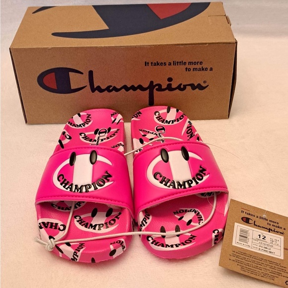 Champion | Shoes | Champion Preschool Ipo Smile Slides | Poshmark